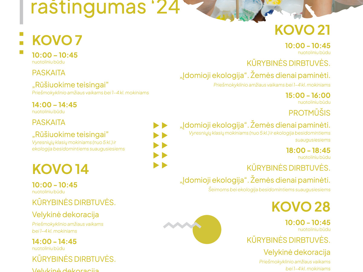 „Žaliasis taškas" kviečia prisijungti prie nuotolinių edukacijų ciklo ...